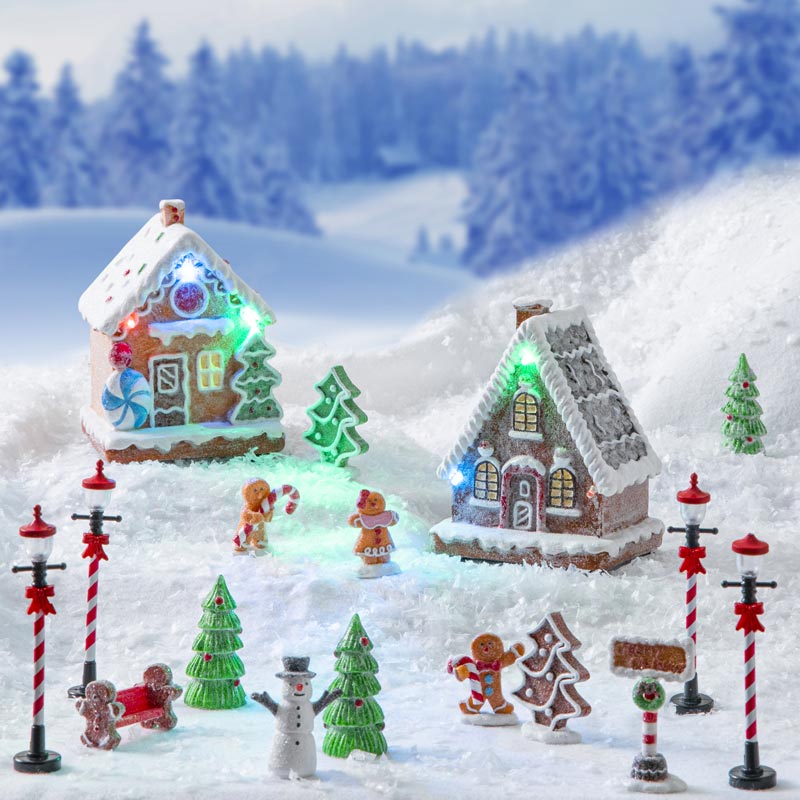 Scénette village pain d'épices - L'Incroyable